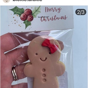 Merry Christmas Treat Topper Template, Editable Christmas Favor Tag ...