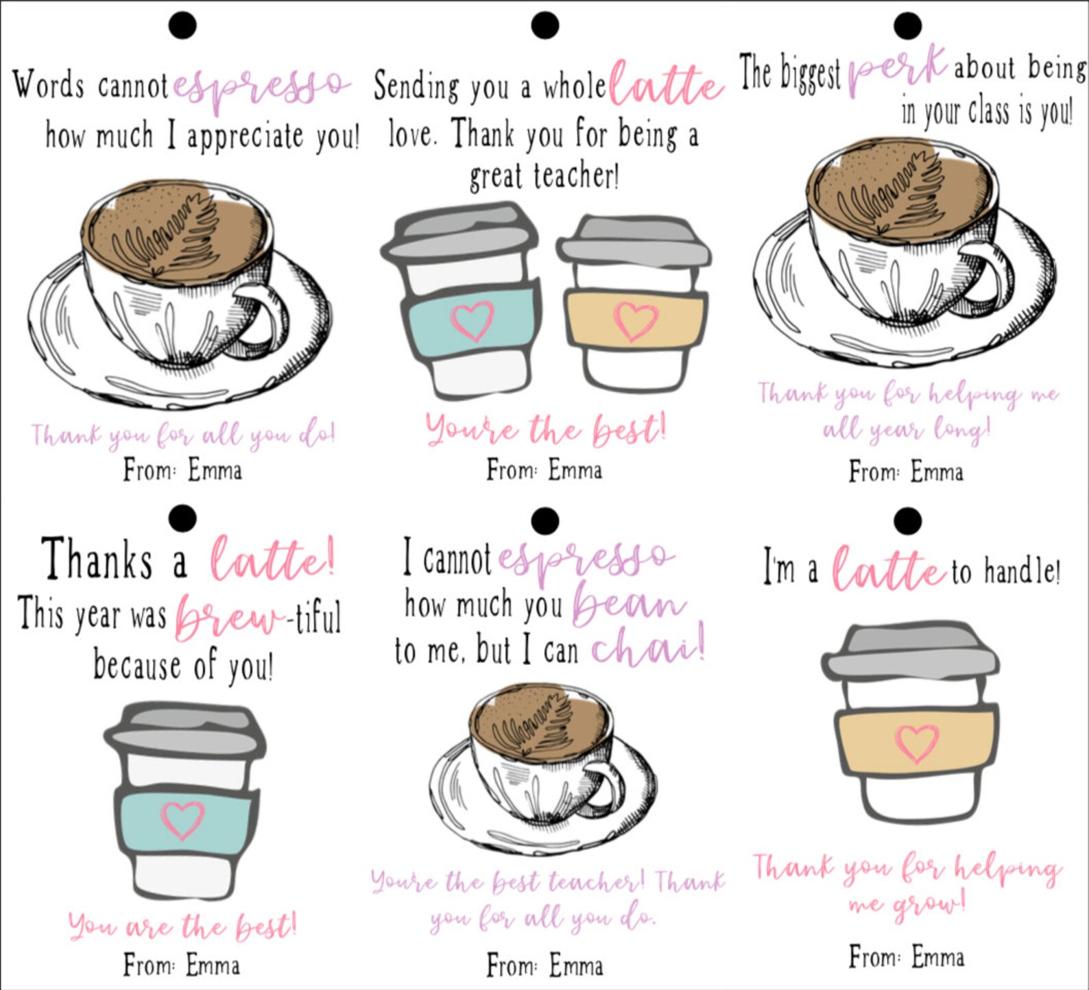 End of the Year Teacher Gift Tag Template Appreciation Gift - Etsy