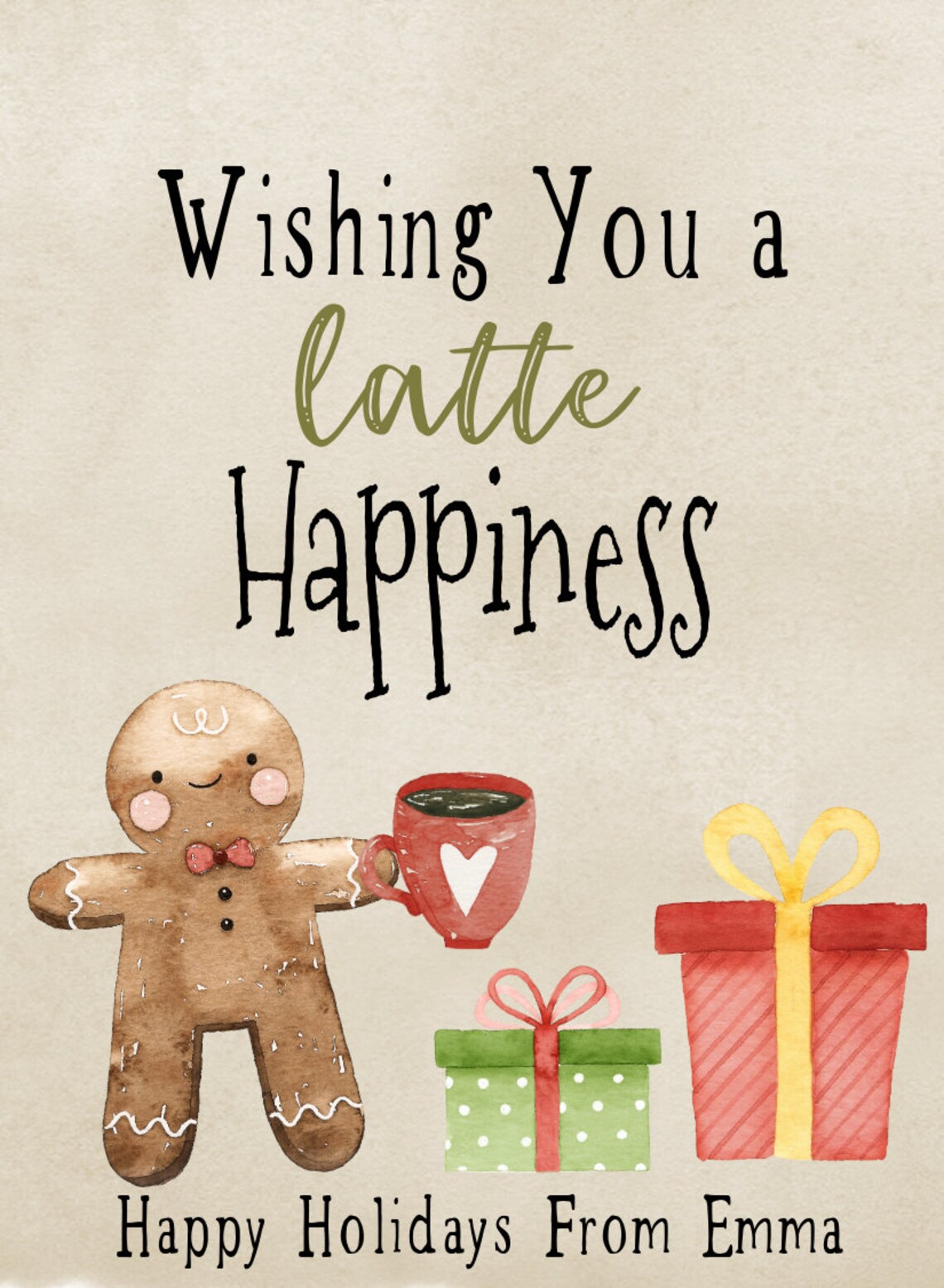 Holiday Teacher Gift Tag Template Christmas Appreciation Gift - Etsy