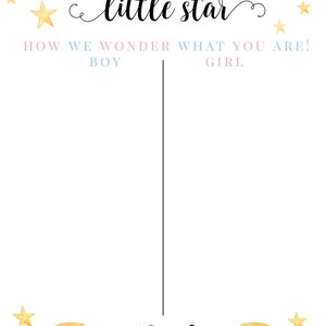 Guess the Baby Gender Sign Template, Gender Voting, Gender Neutral Baby ...