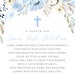 Blue Personalized Prayer Sign for Boy, Editable Baptism Gift for Boy ...