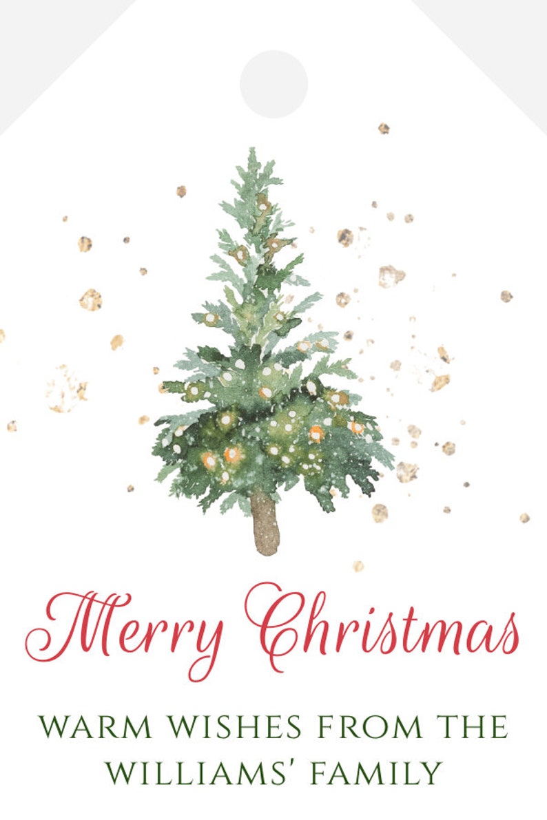 Warm Wishes Gift Tag Template Set of 3 Christmas Gift Tag - Etsy