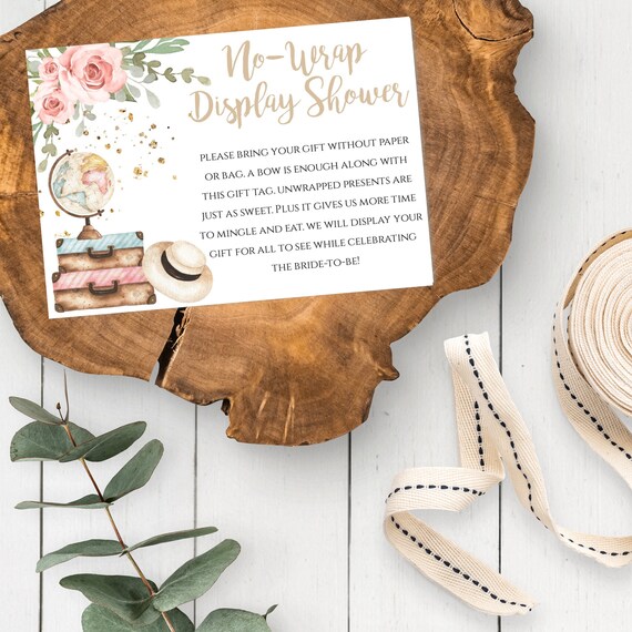 Display Shower Insert Card Printable Display Shower Tag | Etsy