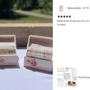 Floral Recipe Card Template, Forget Me Not Recipe Card, Funeral ...