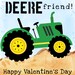 Tractor Valentines Day Card Template Tractor Valentines Cards - Etsy