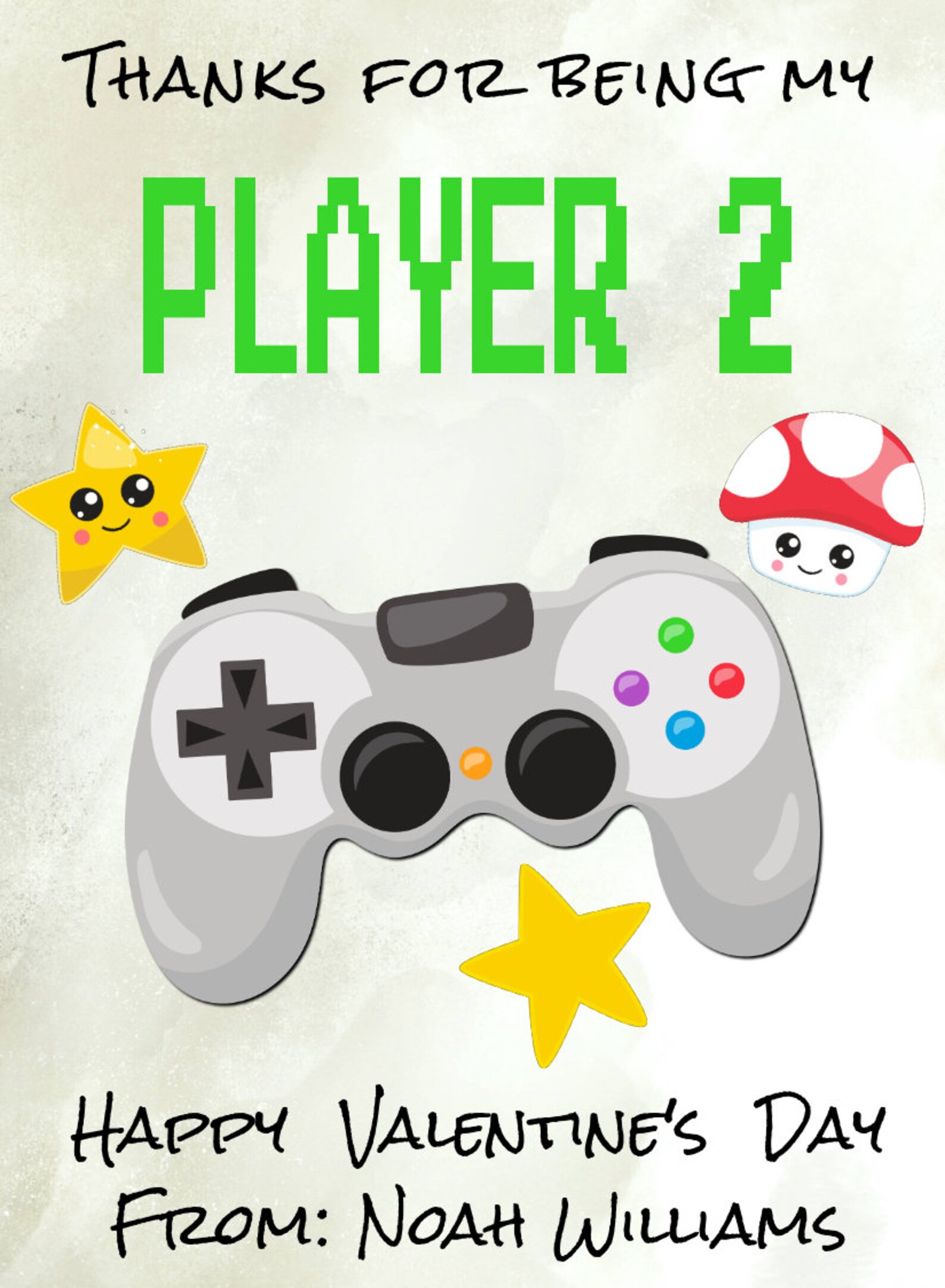 Gamer Valentines Day Card Template Video Game Valentines - Etsy