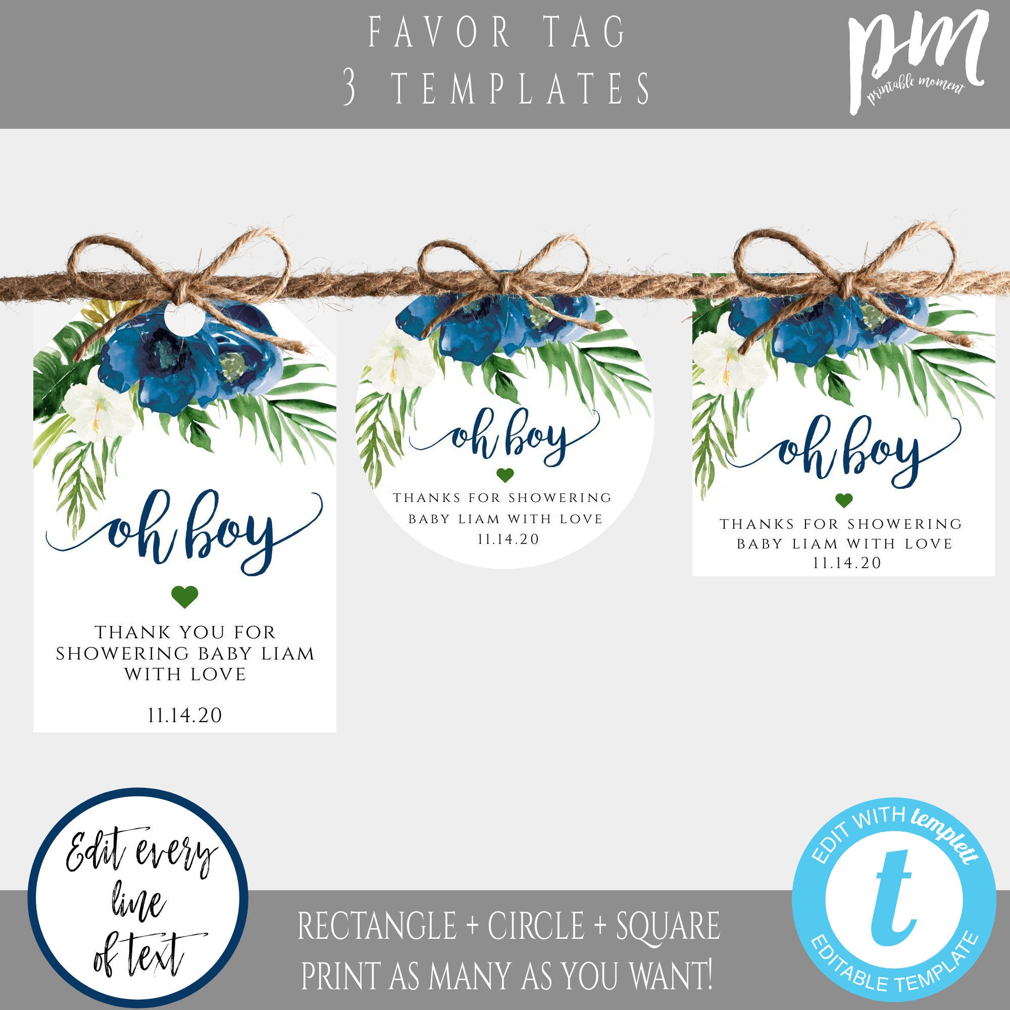 Baby Gift Tag Template