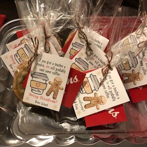 If You Give A Teacher A Cookie Gift Tag Template for Christmas ...