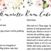 Floral Recipe Card Template Forget Me Not Recipe Card - Etsy