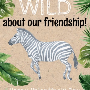 Safari Valentines Day Card Template, Safari Valentines Cards for Kids ...