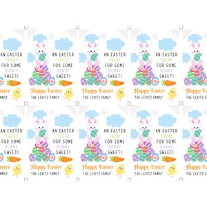 Easter Treat for Some Bunny Sweet Easter Tag Template, Easter Bunny Tag ...