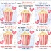 Popcorn Valentines Day Card Template, Printable Popcorn Valentines ...