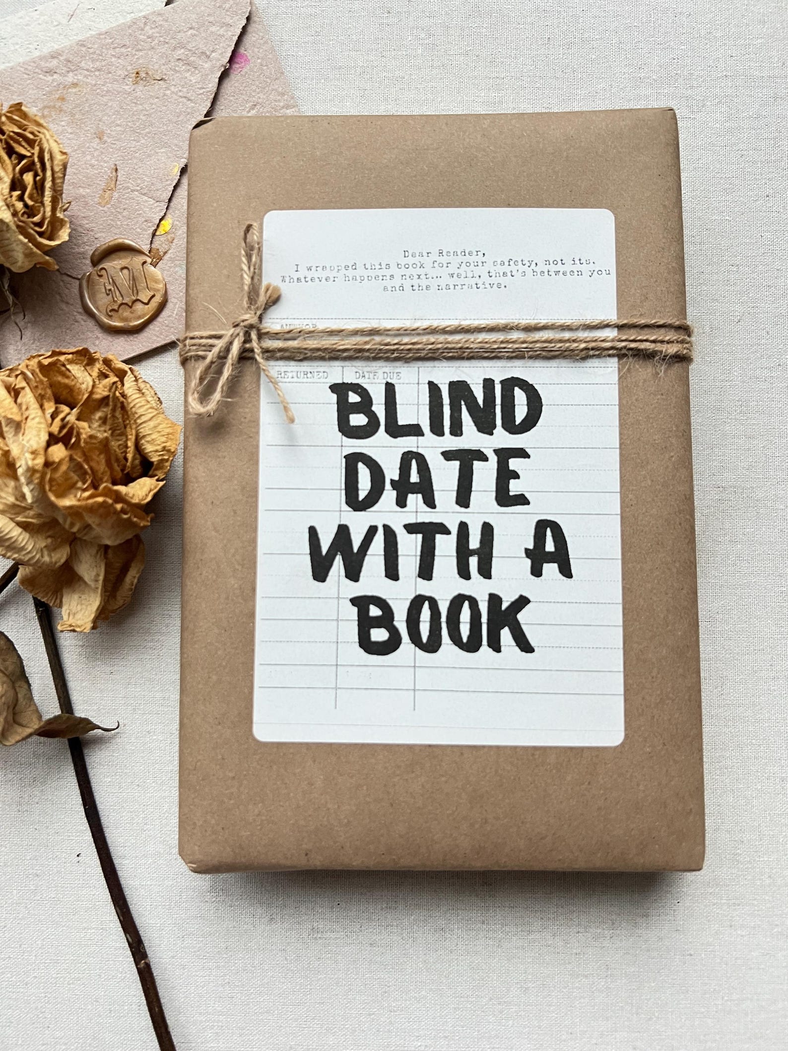 Blind Date With a Book | Bookish Gifts | Customizable | One of a Kind ...