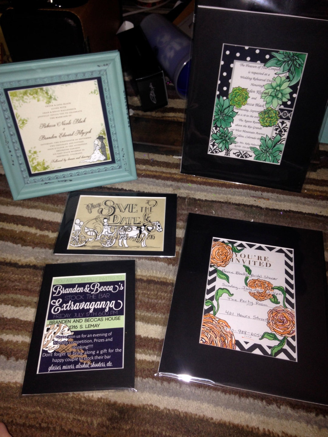 Custom Group of Events Invitation Painting Embellishments - Etsy