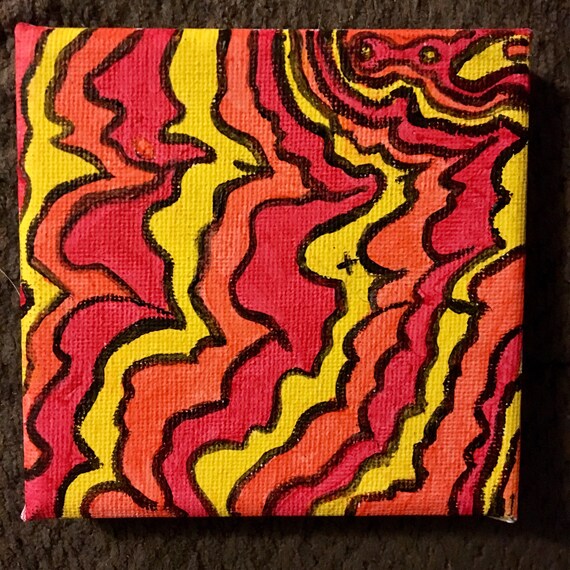 Custom Topographic Painting | Etsy