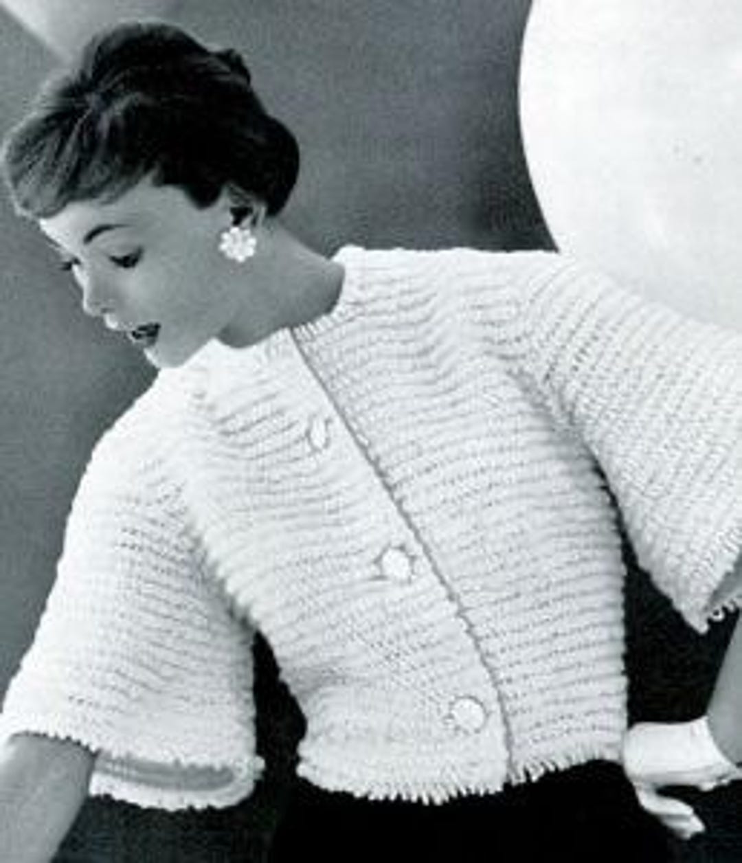 Vintage Loop Coat Short Cardigan Crochet Pattern - Etsy