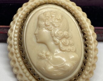 French Celluloid Brooch - Etsy