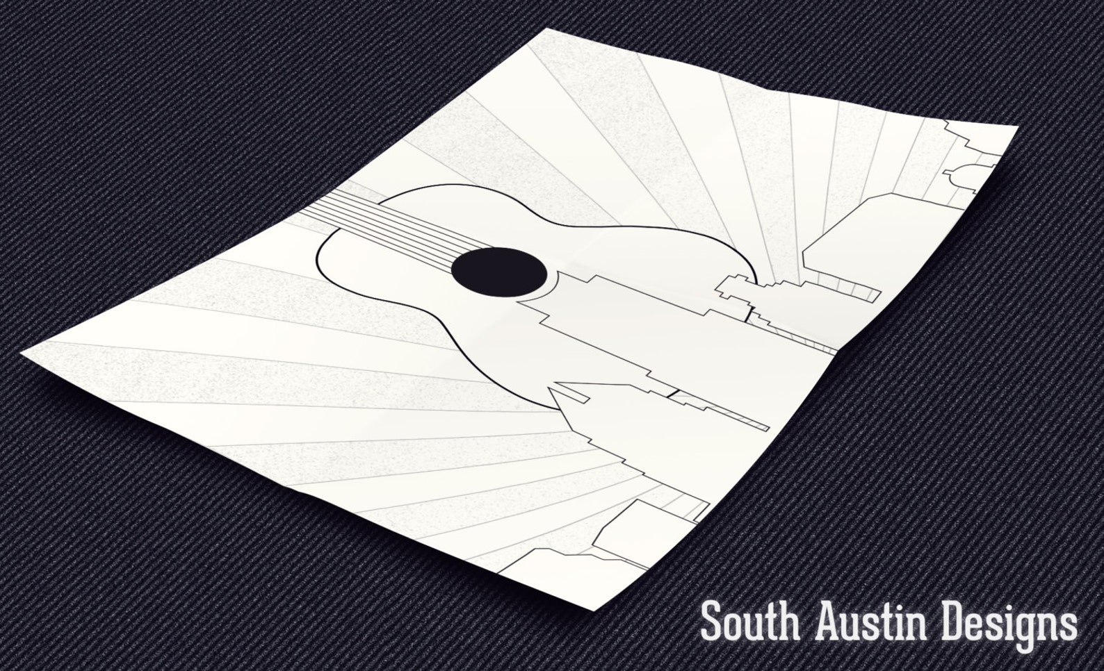 Printable Austin Skyline Coloring Page Guitar Skyline Art Unique Austin ...