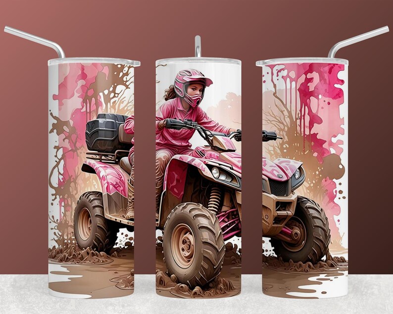 Pink Camo ATV Watercolor Clipart Set - 12 Unique Designs - 300 DPI ...