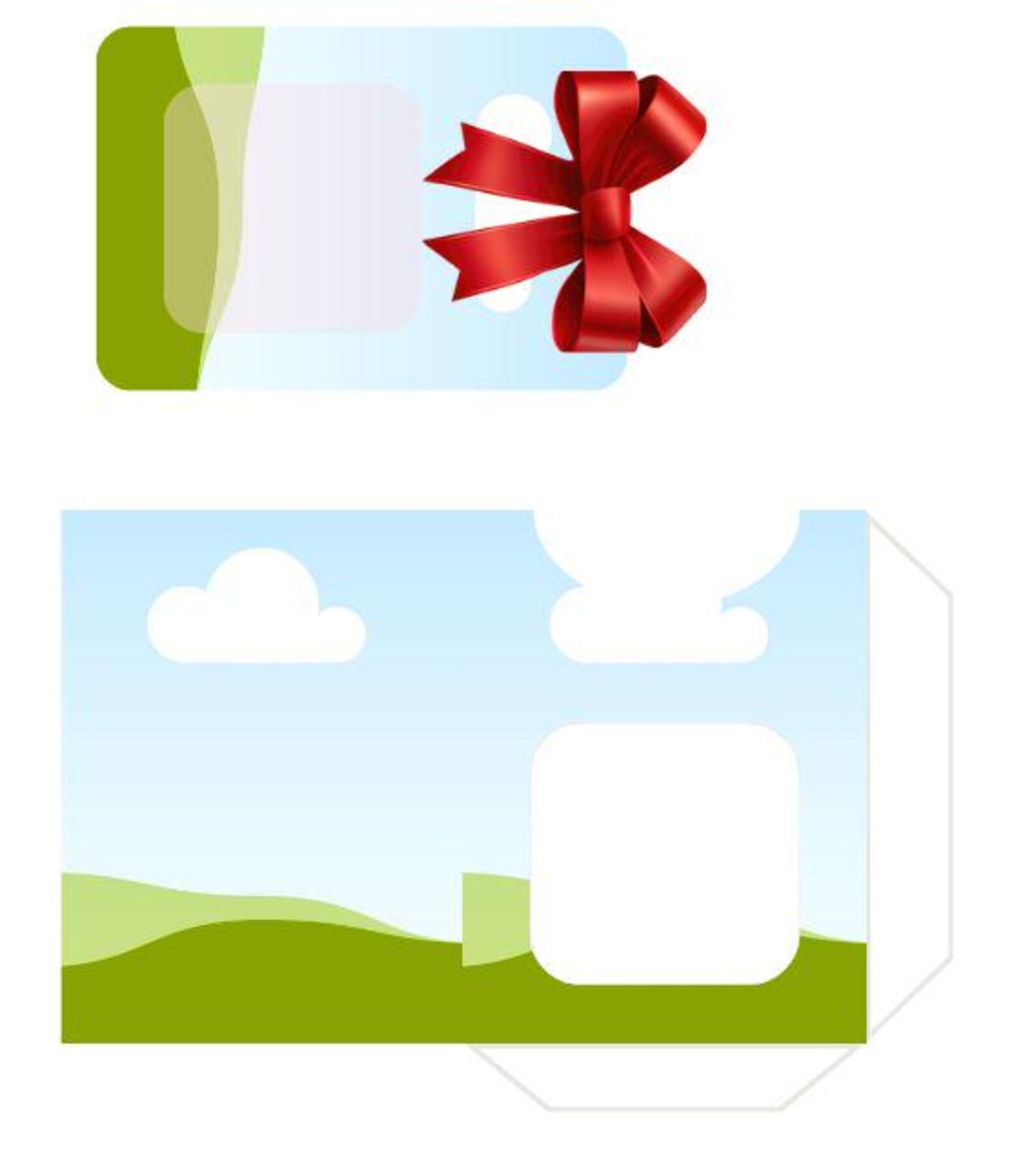 2x2 Magnet Window Envelope & Backer Card Template | Editable Packaging ...
