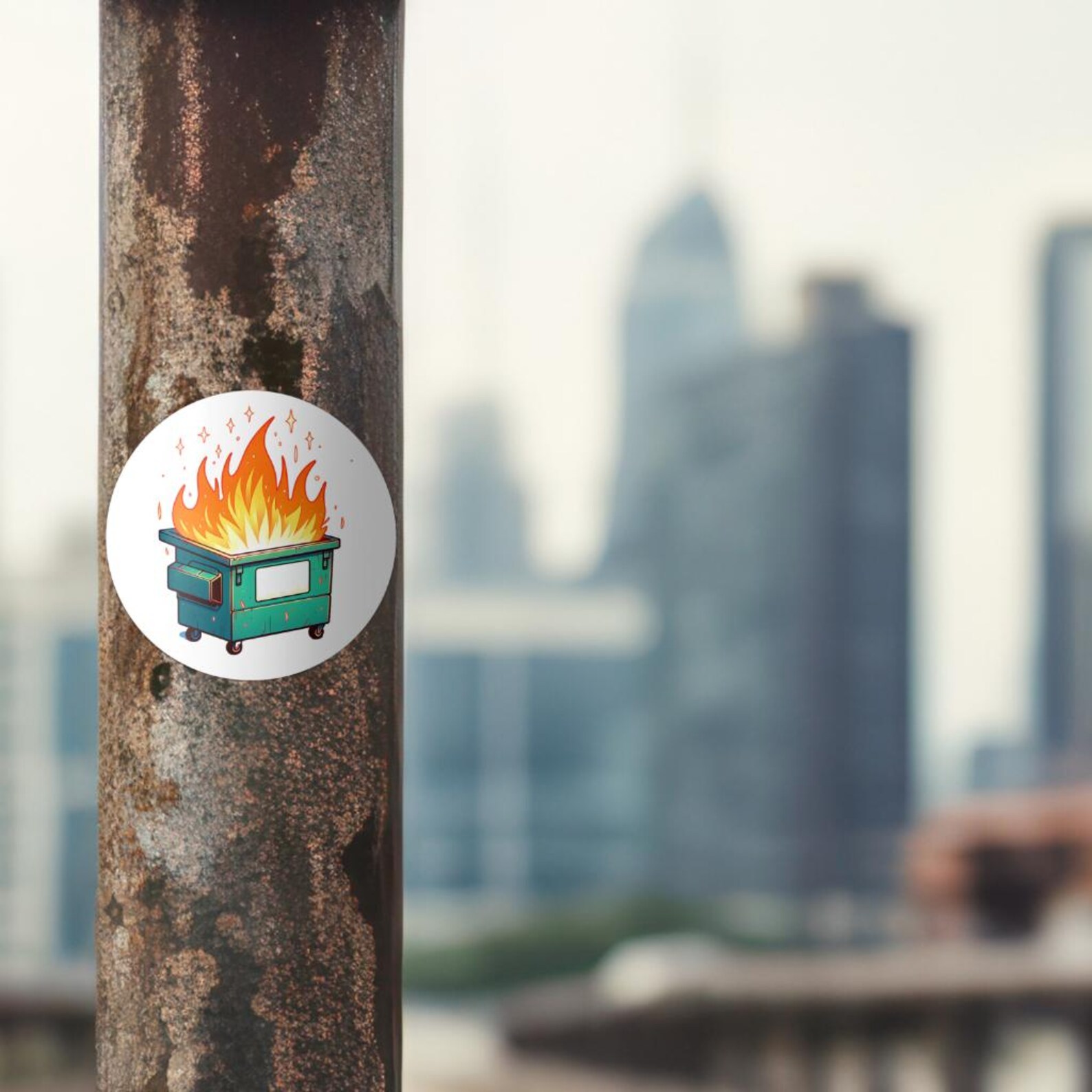 Cartoon Dumpster Fire Clipart | High-quality PNG | Perfect for Memes, T ...