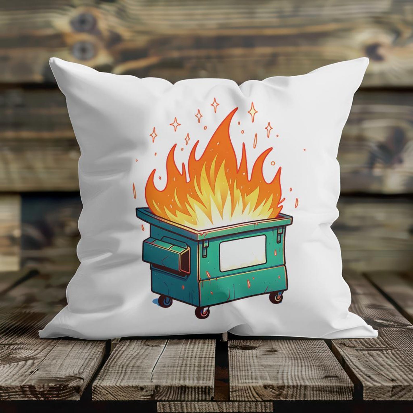 Cartoon Dumpster Fire Clipart: Funny Meme Design (digital Download) - Etsy