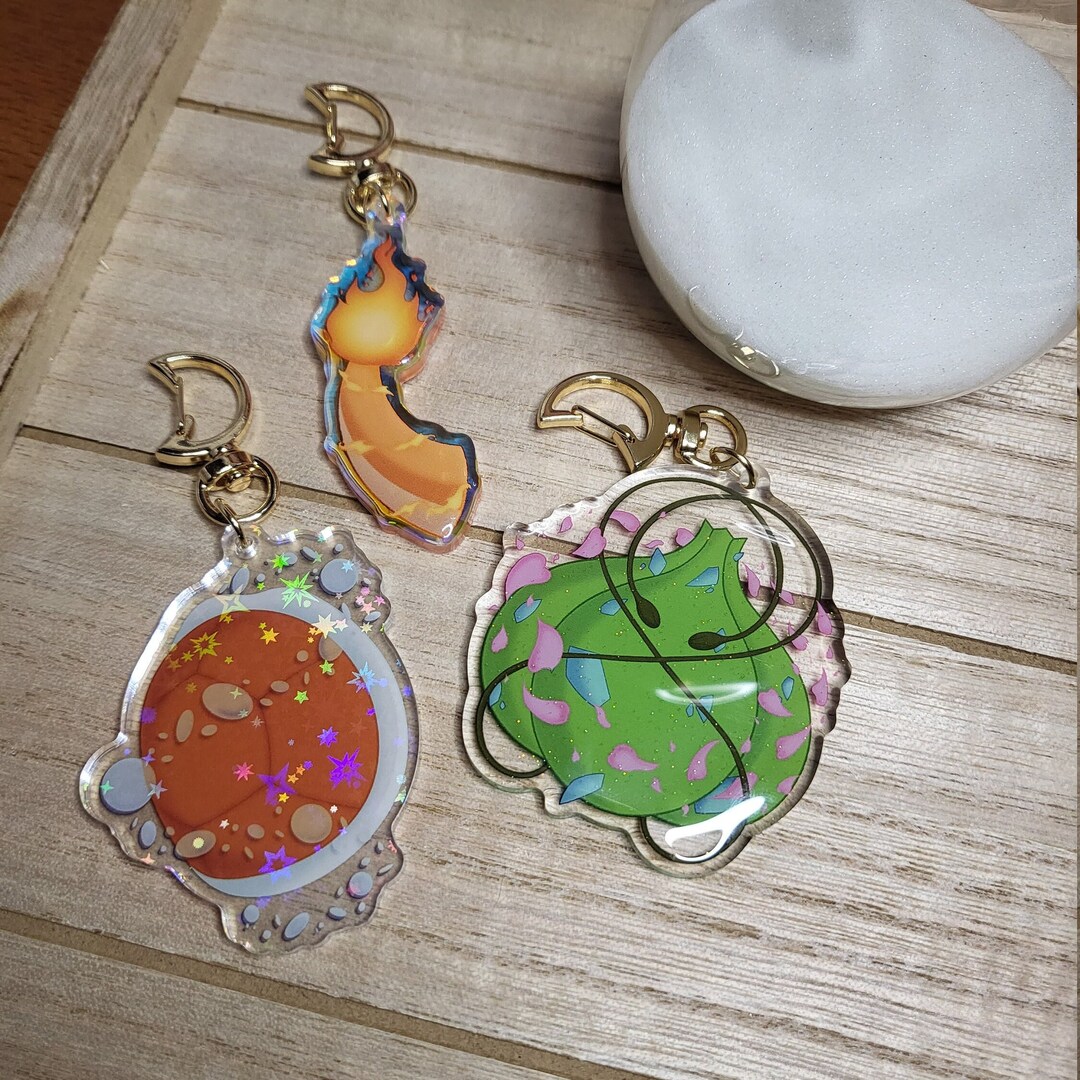 Gen.1 Starter Pokemon Inspired Keychains - Etsy