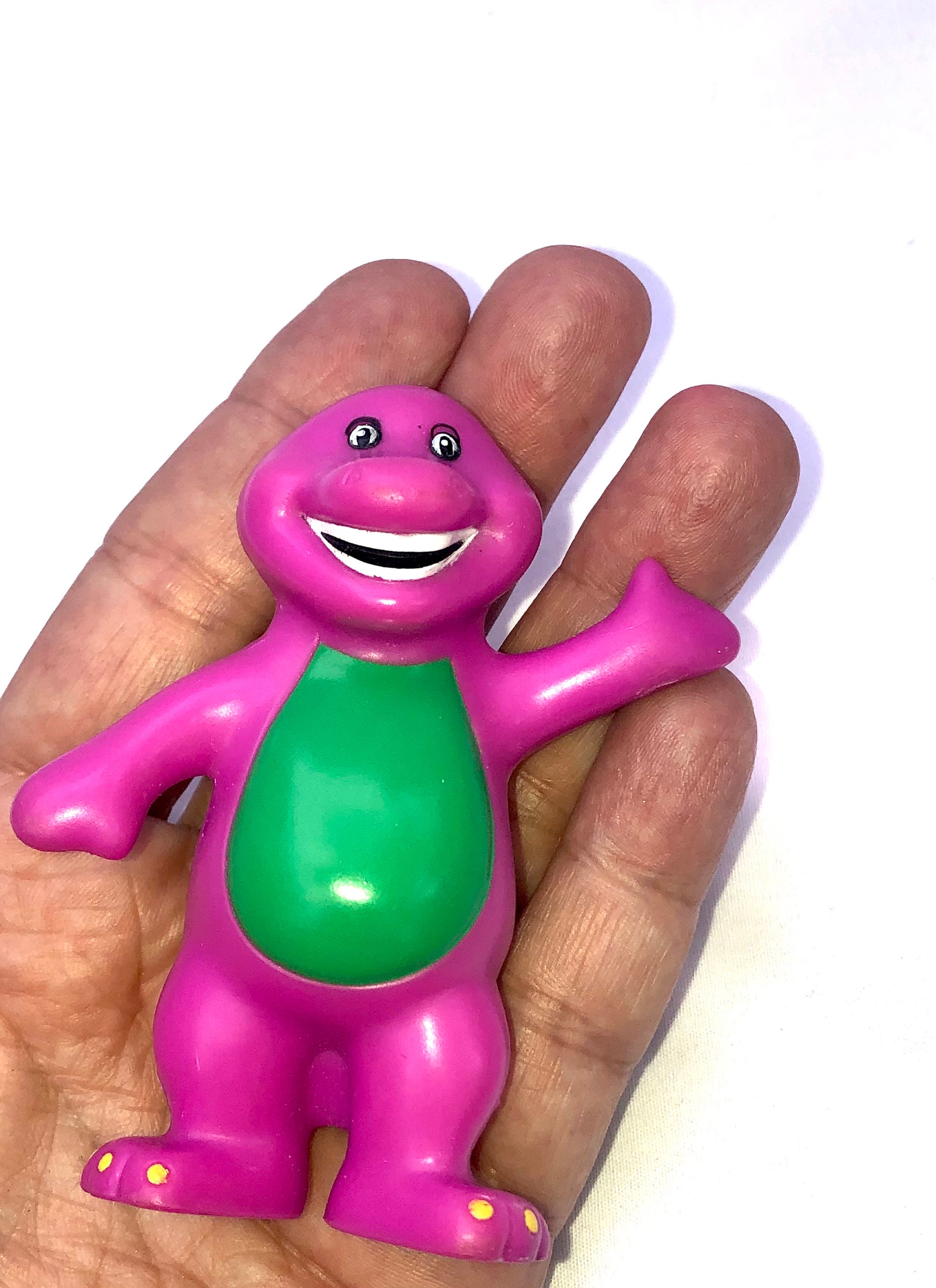 Vintage Barney the Purple Dinosaur, Standing and Waving Toy PVC Figure ...