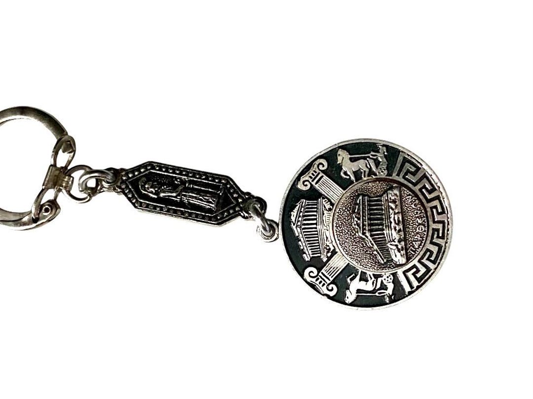 Acropolis of Athens Pendant, Ancient Greek Vintage Keychain, Greek ...
