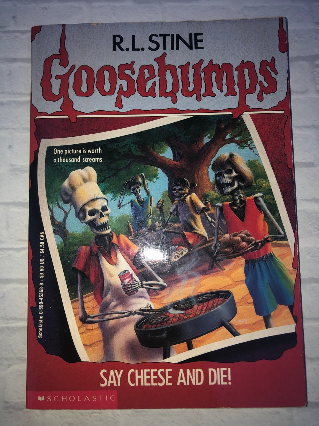 Vintage Goosebumps #4 Book “say Cheese and Die!”, R.L Stine, Scholastic 1992 - Etsy