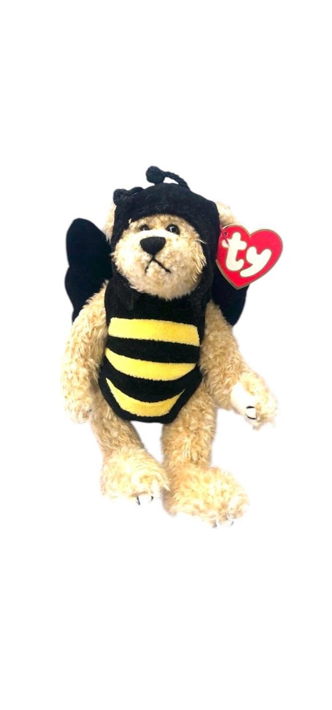 TY Beanie Baby Attic Treasures Beezee Bee Bear Plush Stuffed Vintage ...