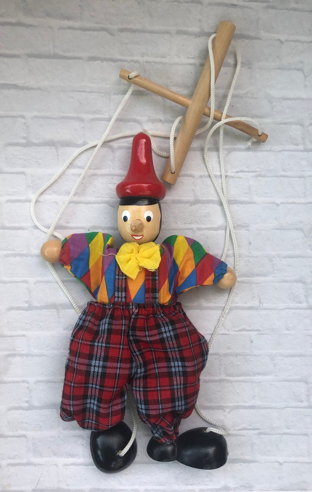 Vintage Wooden Pinocchio String Puppet Marionette - Etsy