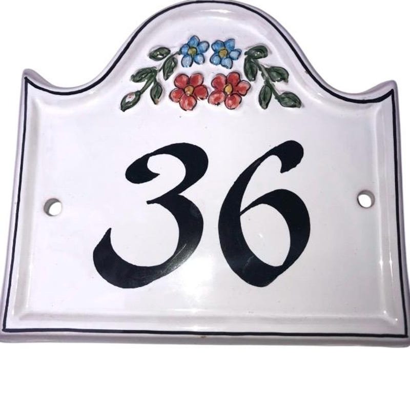 Ceramic House Plaque - Etsy