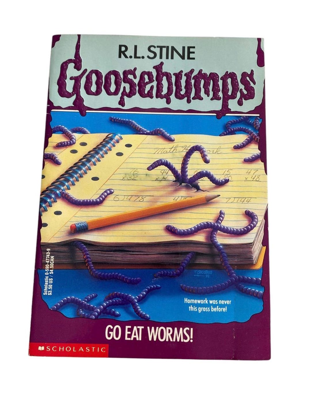 Goosebumps #21 “go Eat Worms!” by R.l.stine Vintage Book - Etsy