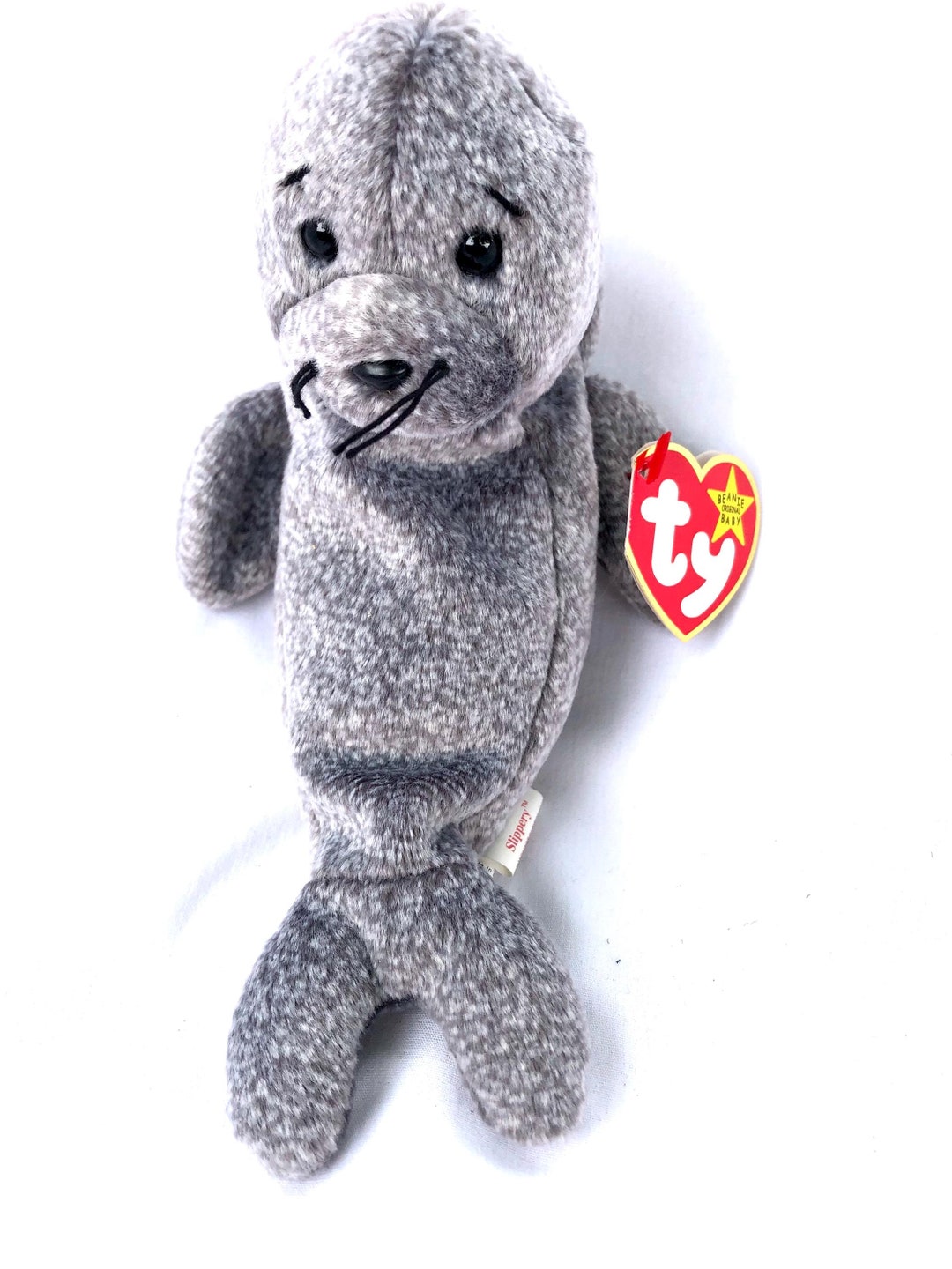 Ty Beanie Baby Slippery the Seal - Etsy
