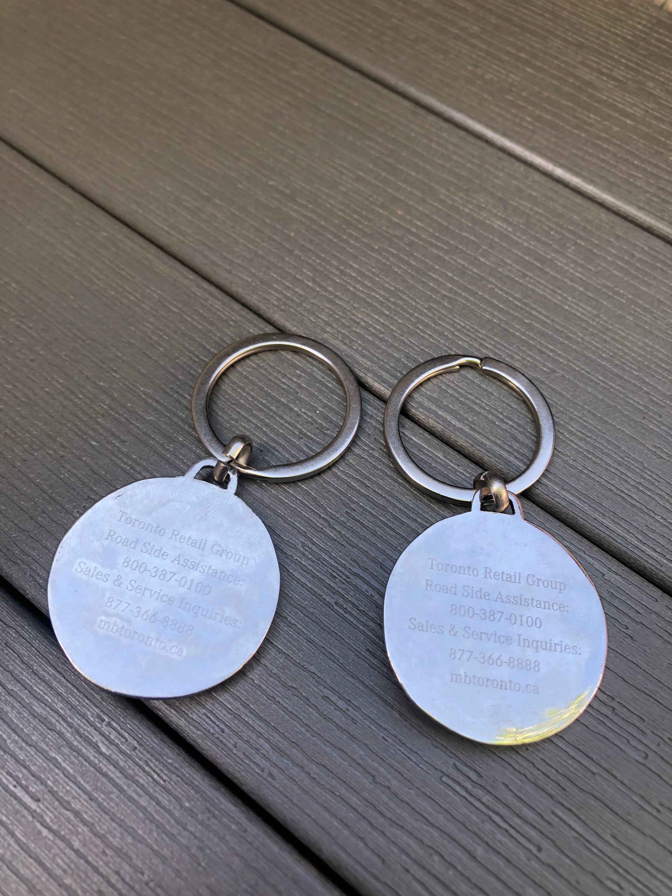 Vintage Two Chrome Mercedes Benz Keychains - Etsy