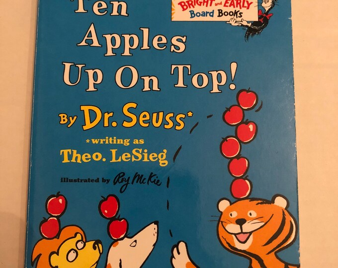 Vintage Dr. Seuss Ten Apples up on Top, Little Book 1989 - Etsy
