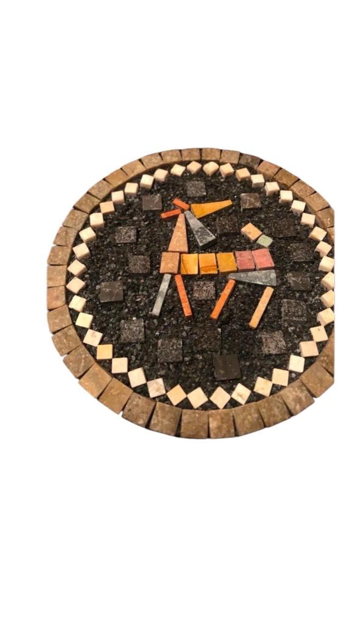 Eilon Mosaic Round Wall Plaque Israel Stone Judaica From Holy Land - Etsy