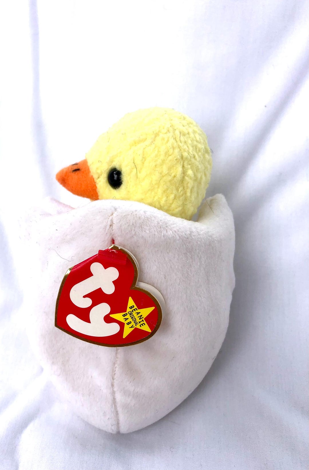 Ty Beanie Baby Eggbert the Chick in an Egg 1998/1999 Collectable ...
