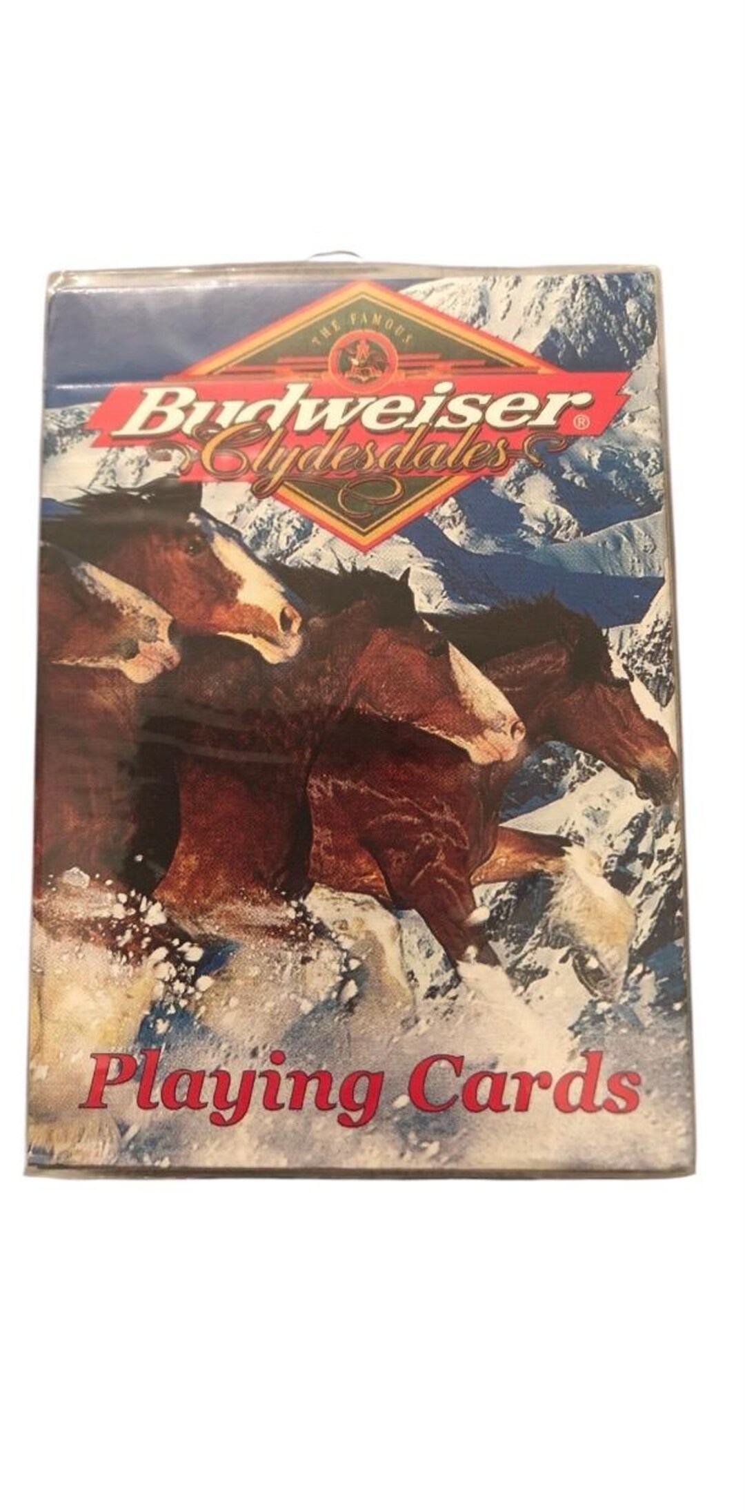 Vintage Budweiser Clydesdales Playing Cards Bicycle Anheuser-busch 1999 ...