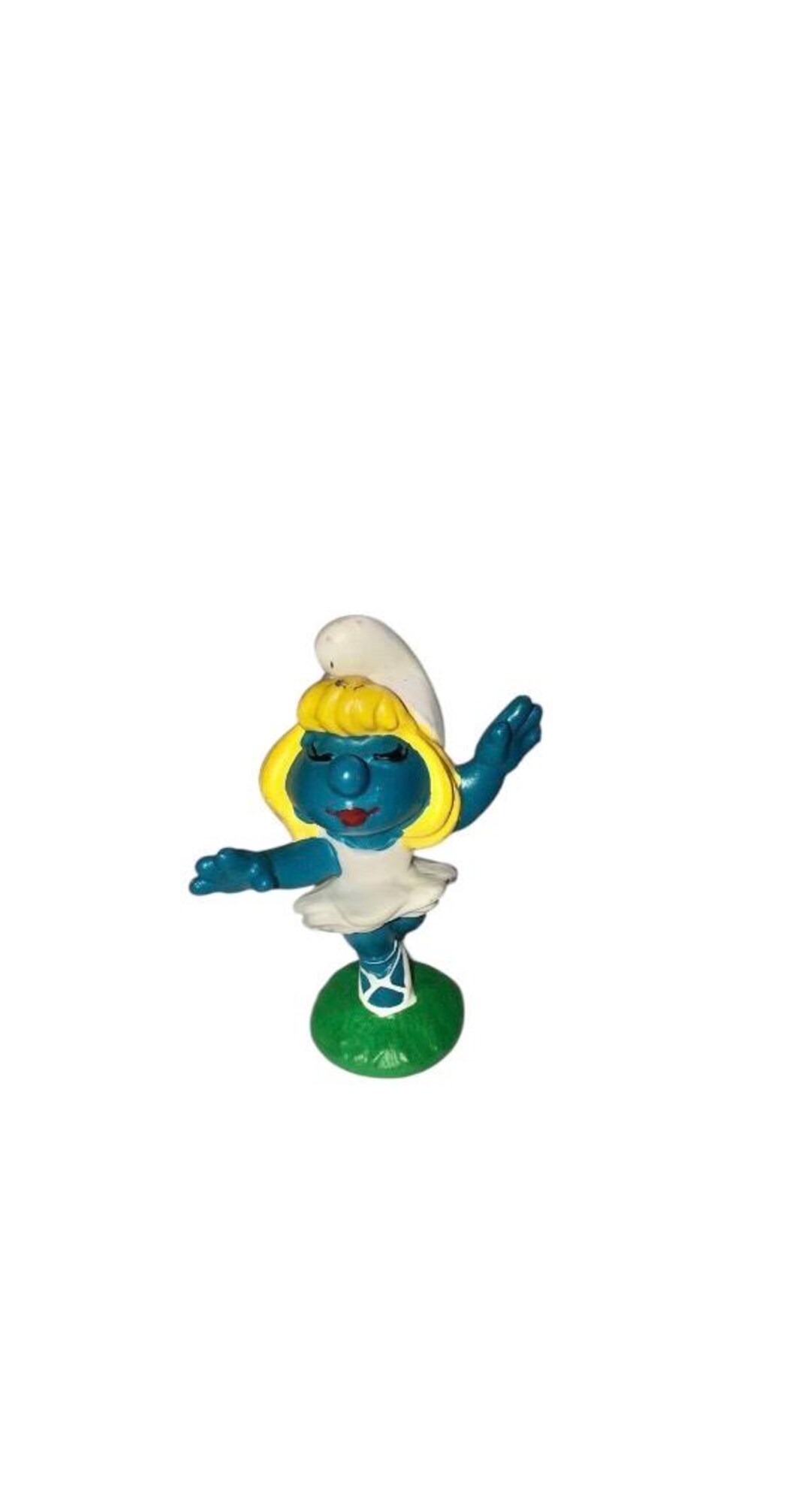 Vintage Smurf Smurfette Ballet Dancer Original Bully Peyo Toy Figure ...