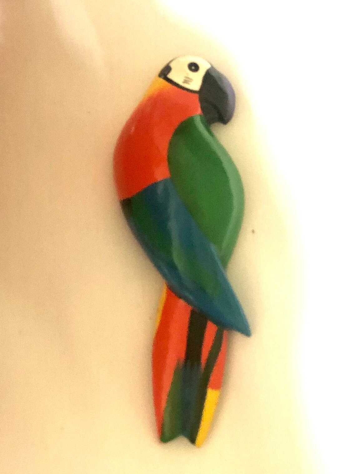 Vintage Wooden Parrot Tropical Bird Handcrafted Refrigerator Magnet - Etsy