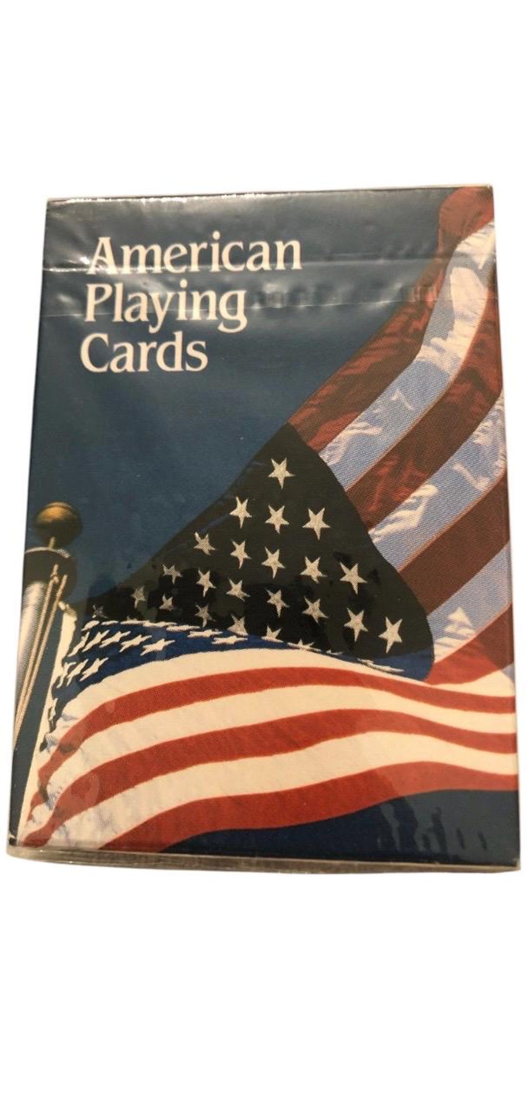 Vintage American Flag Playing Cards Plastic Coated Poker 359 , Sealed ...