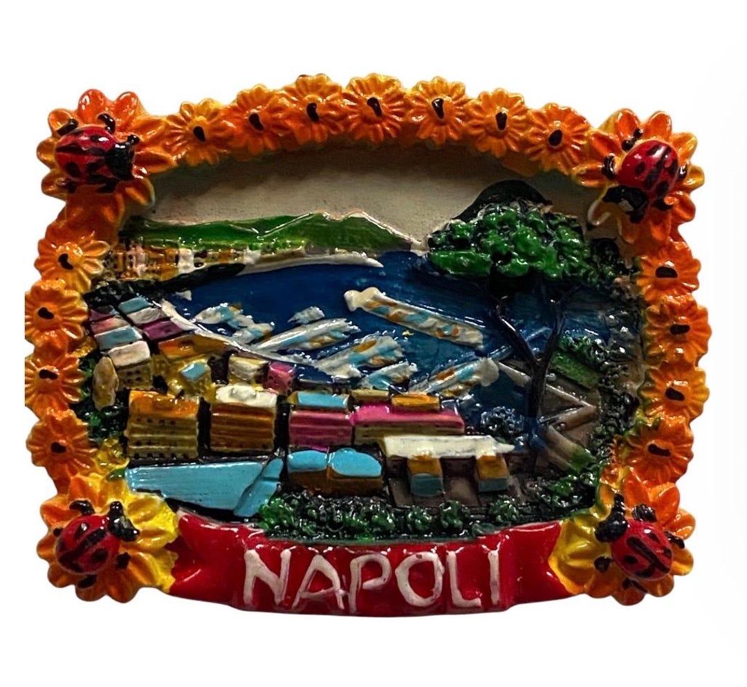 Naples, Italy 3D Resin Fridge Magnet , Country Travel Souvenir - Etsy