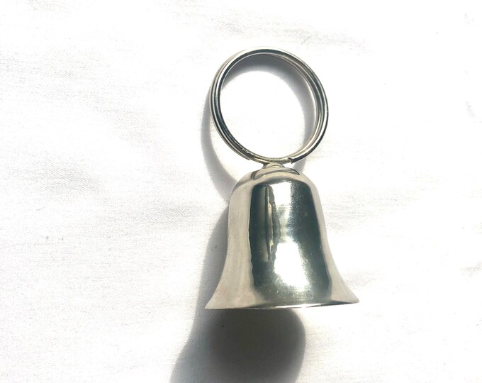 Vintage Chrome Bell Keychain 2.75” - Etsy