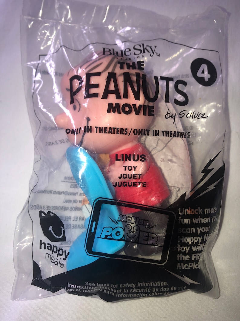 Mcdonald's the Peanuts Movie Happy Meal Toy 4 Linus new - Etsy