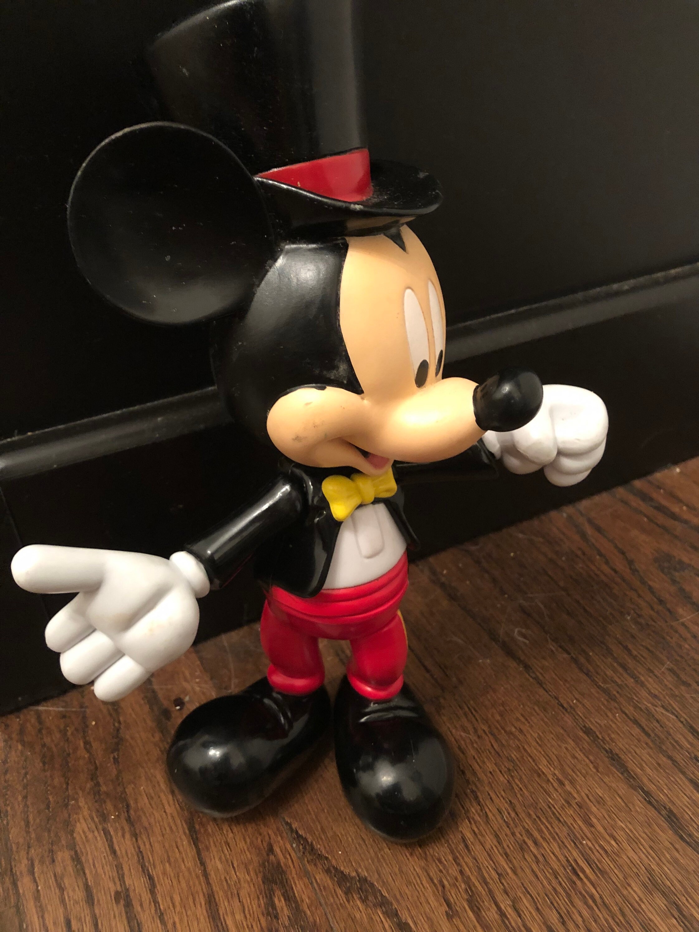 Vintage Large Disney Mickey Mouse With Tuxedo Hat, Twistable ...