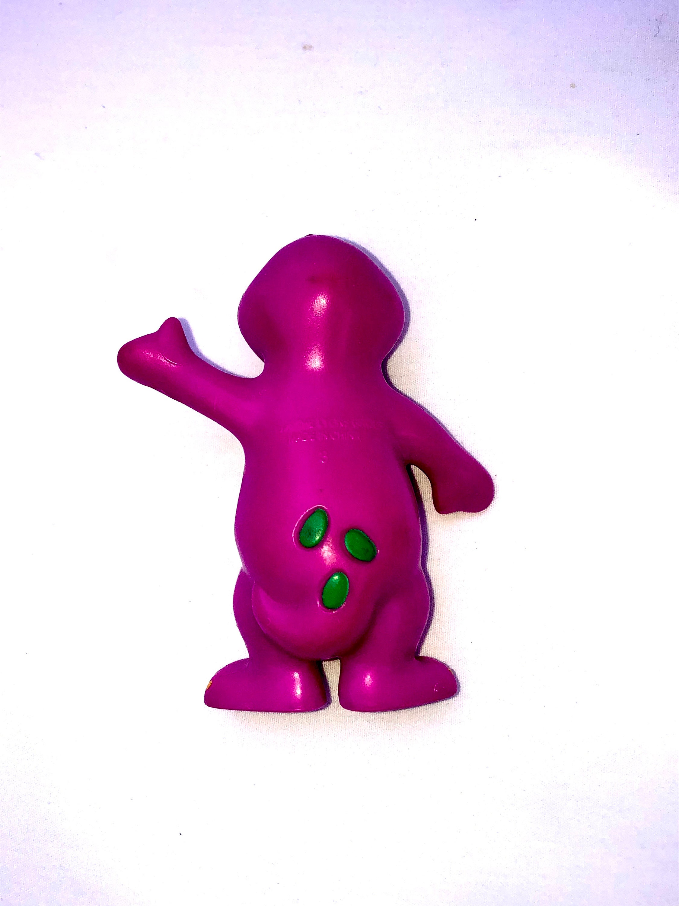 Vintage Barney the Purple Dinosaur, Standing and Waving Toy PVC Figure ...