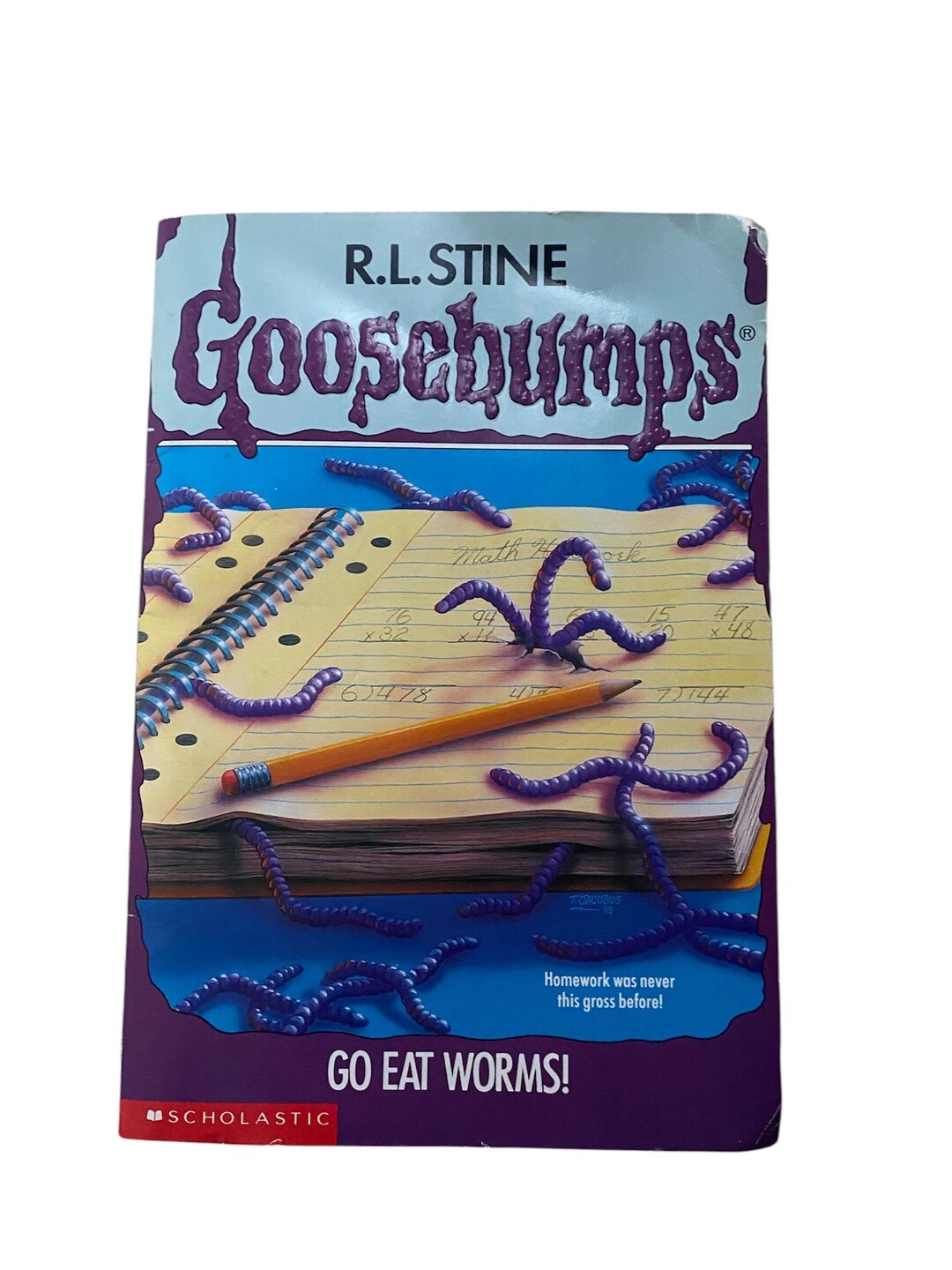 Goosebumps # 21 ~ Go Eat Worms! ~ by R. L. Stine Vintage Book - Etsy