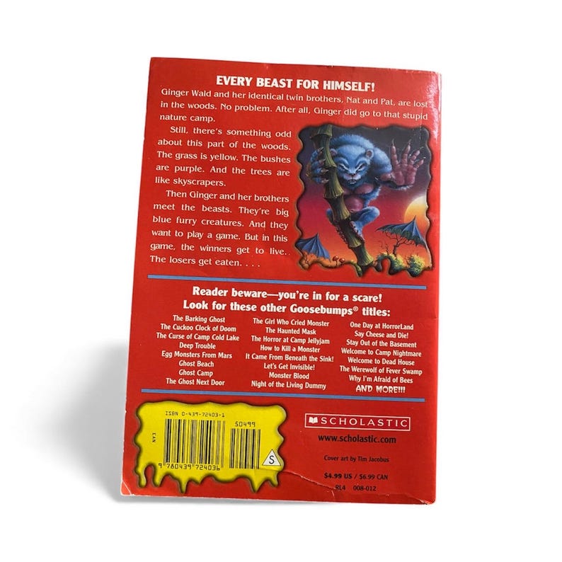 Goosebumps “the Beast From the East”r.l.stine Vintage Book #43 ...